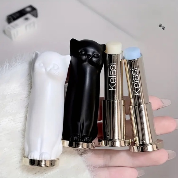unbranded | Makeup | Pink Cat Shaped Cotton Candy Flavor Novelty Lip ...